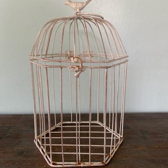 Accents | White Metal Bird Cage | Poshmark